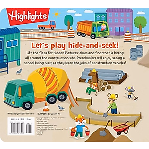 Hide-and-Seek at the Construction Site: A Hidden Pictures Lift-the-Flap Board Book, Interactive Seek-and-Find Construction Truck Book for Toddlers and Preschoolers (Highlights Lift-the-Flap Books)