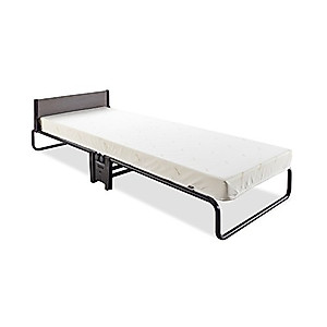 Jay-Be Inspire Folding Bed with Memory e-Fibre Mattress and Headboard, Regular, Black