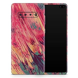 DesignSkinz Liquid Abstract Paint Remix V96 Protective Vinyl Decal Wrap Skin Cover Compatible with The Samsung Galaxy S20 (Screen Trim & Back Glass Skin)