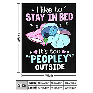 Anime Blanket Lightweight Flannel Blankets and Throws Bedding for Kids Adults Gifts All Season 50"X40"