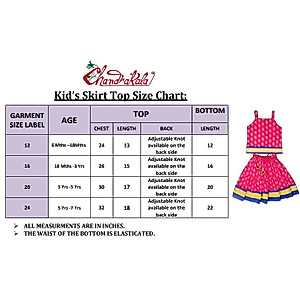 Chandrakala Kids Holi Special Eid Gifts, Lehenga Choli Set for Girls, Pink,5-7 Years (KL102MAG4)