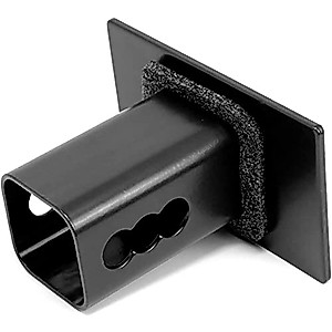 Aluminum Made Tow Trailer Hitch Cover Receiver Black American Flag Emblem Plug