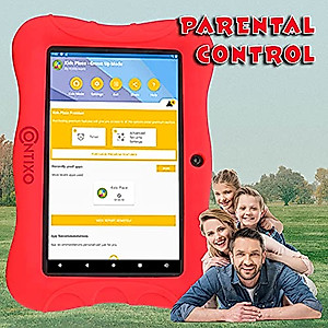 Contixo V9 Kids Tablet and H1 Kids Headphones Bundle, 7-inch HD, Ages 3-7, Toddler Tablet with Camera, Parental Control - Android 10, 32GB