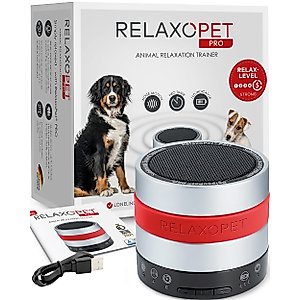 RelaxoPet Pro Dog Relaxation System - Calming for Dogs Relaxation Device with Noise Motion, LED Indicator, Pro Timer - Portable Sound Machine for Dogs for Thunderstorms, Fireworks, & Travelling