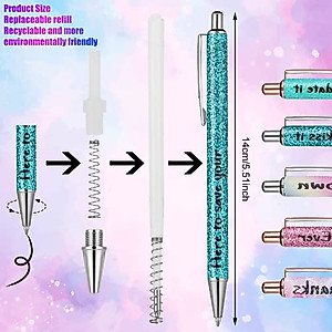 FOVIUPET 5-pack Funny Word Daily Funny Pens, Funny Seven Days of The Week Pens, Weekday Vibe Sarcastic Daily Pens Black Ink Point 1.0mm Press Pens, Creative Gift for School Office(A)