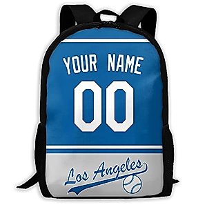 ANTKING Los Angeles Backpack High capacity Custom Any Name and Any Number Gifts for Kids Men Fans