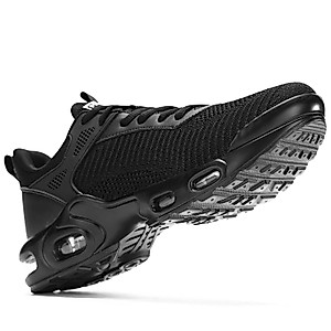 Men's Fashion Sneaker Non Slip Air Running Shoes for Men Athletics Sport Trainer Tennis Basketball Shoes Black