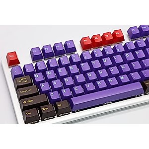 TAI-HAO Cubic Profile Chocolate Factory Keycaps 113 ANSI Layout Compatible with All MX Types Keyboards(61/87/104/108+1.75U Shift Key) Custom Keycap Set