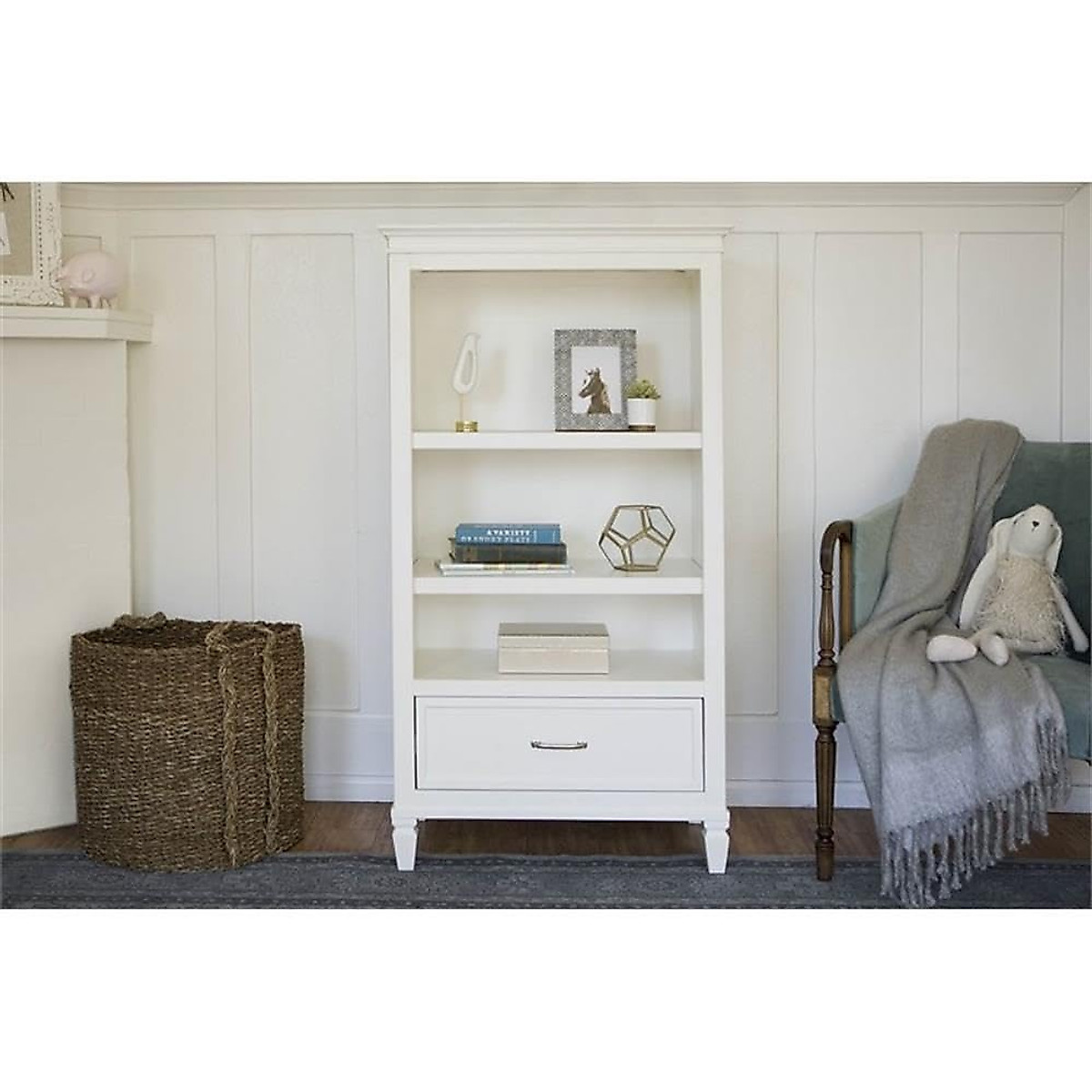 Namesake Darlington Assembled Bookcase in Warm White
