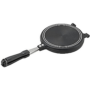 Yoshikawa SJ3208 Hot Sand Maker, For Gas Fire, Hot Multi Sandpan Total Length 16.3 x Diameter 7.1 x Height 1.3 inches (41.5 x 18.0 x 3.4 cm), Black, Outdoor Camping
