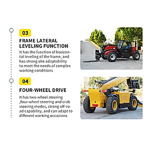 Diesel Forklift with Telescopic Boom Arm - Heavy-Duty Forklift Truck for Sale at Factory Price