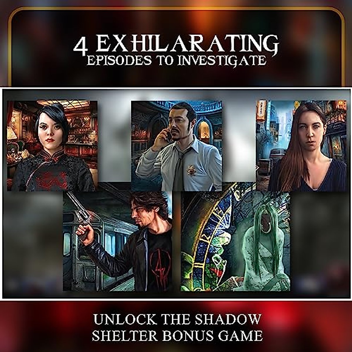 Legacy Games Amazing Hidden Object Games for PC: Adam Wolfe (5 Game Pack) - PC DVD with Digital Download Codes