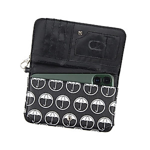 Seven Times Six The Umbrella Academy When Evil Reigns School Crest Bi-Fold Wallet - One Size, Black