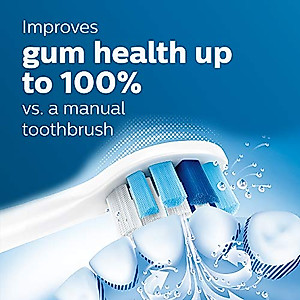 Philips Sonicare Genuine G2 Optimal Gum Care Replacement Toothbrush Heads, 3 Brush Heads, White, HX9033/65