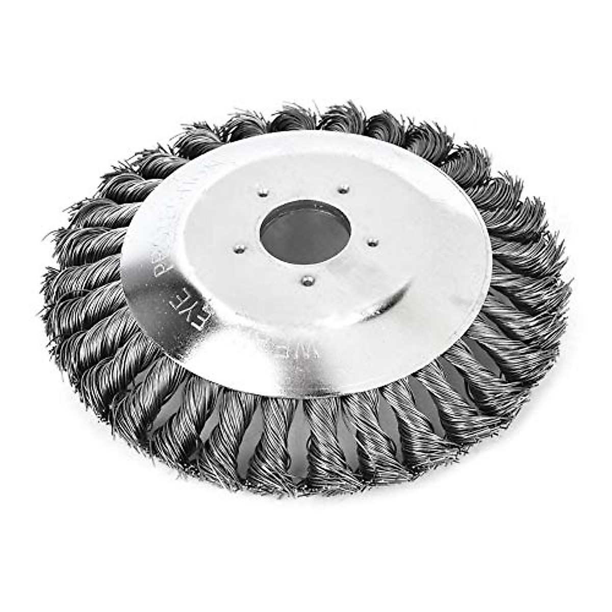 Jectse Wire Wheel Steel Brush Grass,Trimmer Head Cutter,Round Weed Cleaning Replacement Tool,for Garden Mower Grass String Trimmer(150mm)