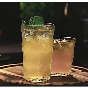 glass cupGlassware Water Cup Kitchen Cup Glassware Glacier Patternwater glass water glass(Glacier White)