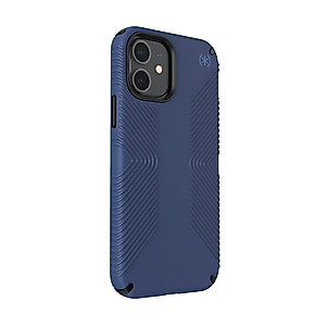 Speck iPhone 12 Case - Drop Protection Fits iPhone 12 Pro & iPhone 12 Phones - Scratch Resistant, Slim Design with Added Grip & Soft Touch Coating - Coastal Blue, Black, Storm Blue Presido2