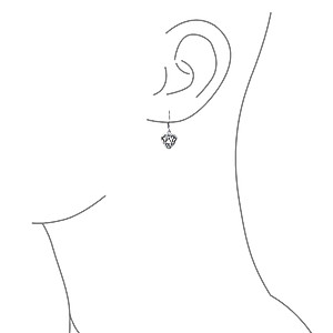 Open Lightweight Scroll Filigree Multi Heart Shape Puff Hearts Drop Dangle Earrings For Women Girlfriend Oxidized .925 Sterling Silver Lever back