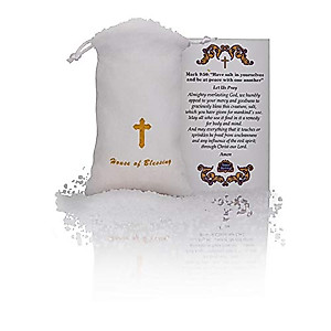 Blessing Salt from The Dead Sea with a Blessing Card (5.3 ounces/150gr)
