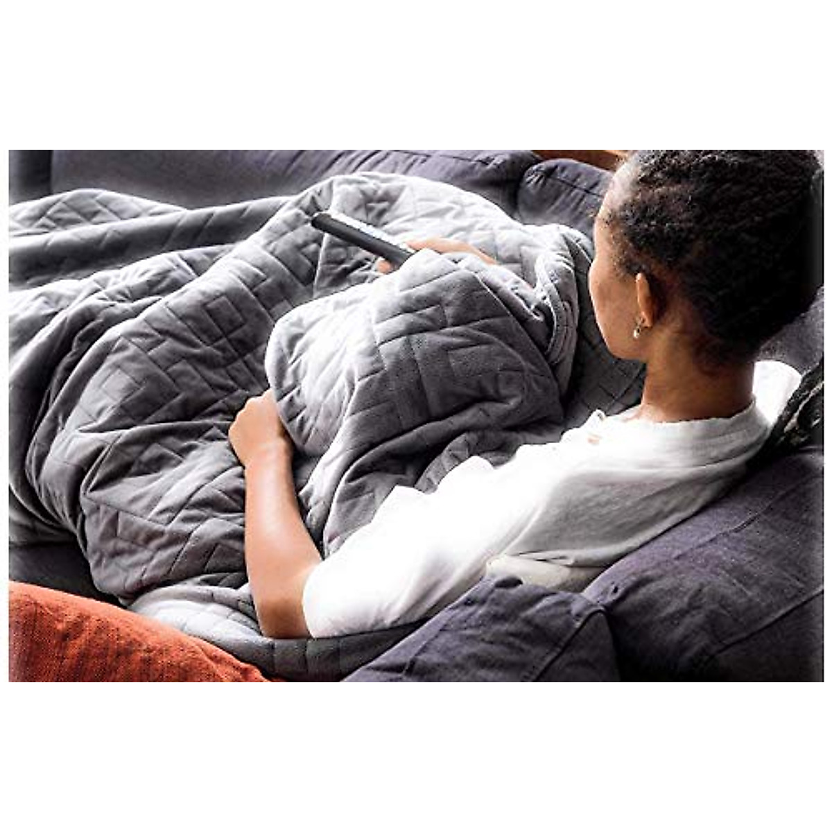 Tranquility 12lb Weighted Throw Blanket - Gray