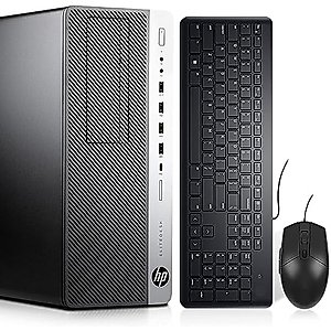 HP EliteDesk 800 G3 Small Form Factor PC (with RGB Keyboard), Intel i7 6700 up to 4.0 GHz, 32GB DDR4, 1TB SSD, 500GB HDD, 4K Support, WiFi, BT, DP, Win 10 Pro (Renewed)