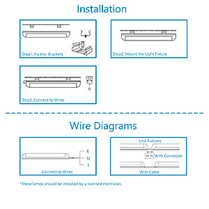 LUMINOSUM LED Shop Light 6ft, 42W LED Tube Light Fixture, Clear Cover Cool White 6000K, V-Shaped Integrated Fixture for Cooler Door Lighting, 20-Pack