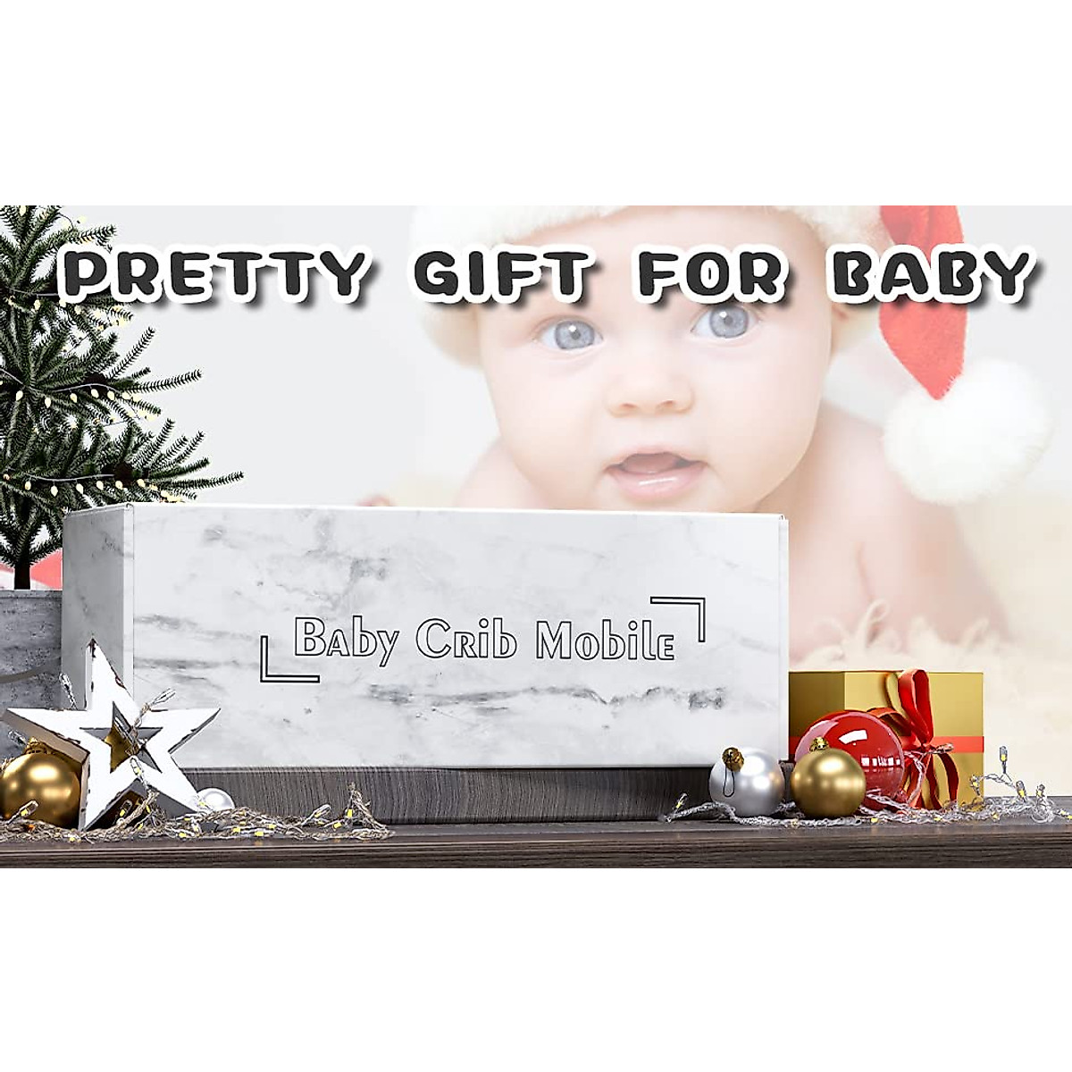 FEISIKE Baby Mobile for Crib with 3 Modes Musical Box,Volume Control,12 Lullabies,Animal Nursery Crib Toys for Newborn Ages 0 and Older,23 Inches Baby Mobile Arm Clip on