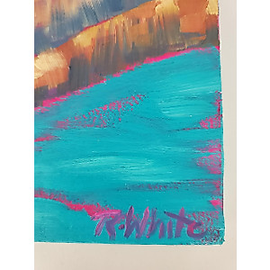 "Like A Fish" Painting - Oil on Cradled Wood Panel 12" x 6" x .75"