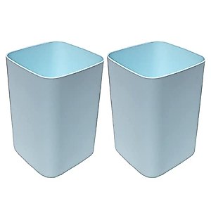 Hilsayum PCS Kitchen Trash Can Plastic Open-Mouth Garbage Box Small Rubbish Can Square Storage Bucket for Home Desktop