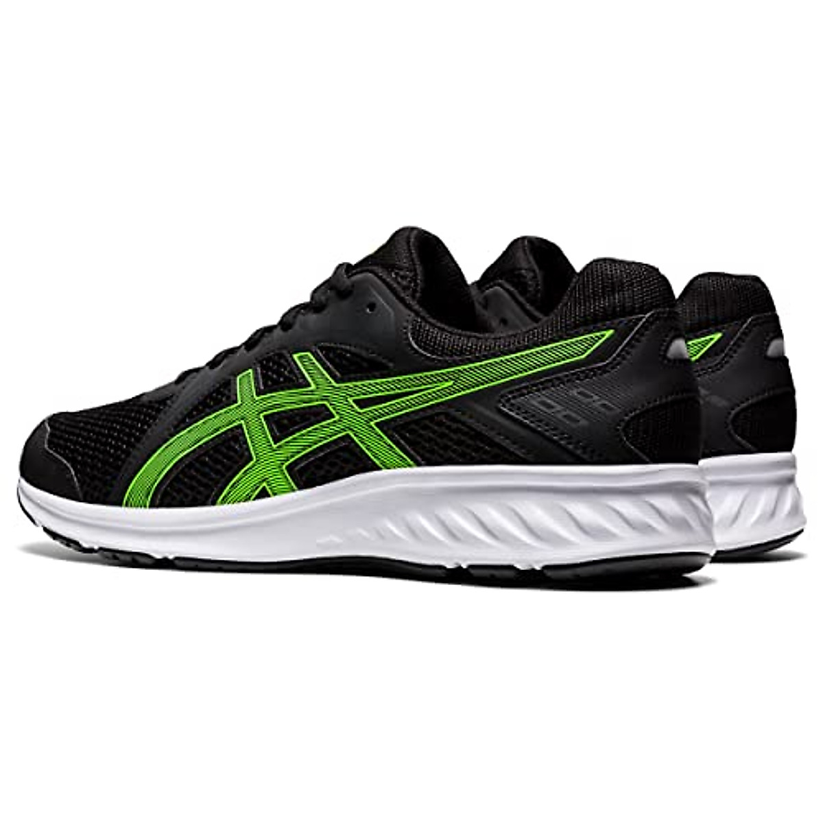 ASICS Men's Jolt 2 Running Shoes Black/Green Gecko 11 M US