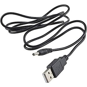 Musstad USB to DC Charging Cable PC Laptop Charger Power Cord for Wasp Barcode Technologies WWS500 WWS550i Freedom Series Cordless Bar Code Scanner