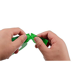 LICHAMP 10 Pack Green Painters Tape 1 inch, Medium Adhesive Green Masking Tape Bulk Multi Pack, 1 inch x 55 Yards x 10 Rolls (550 Total Yards)