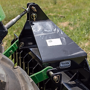 Titan Attachments 72in Soil Yard Pulverizer, Spiked Drum, Category 1 and 2, 3 Point, Quick Hitch Compatible
