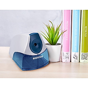 Bostitch Personal Electric Pencil Sharpener, Powerful Stall-Free Motor, High Capacity Shavings Tray, Blue (EPS4-BLUE)