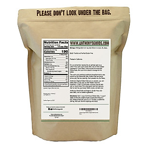 Anthony's Organic Rolled Oats, 3 lb, Gluten Free, Non GMO, Old Fashioned, Whole Grain