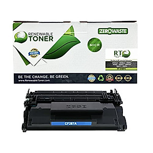 Renewable Toner Compatible MICR Toner Cartridge Replacement for HP 87A CF287A for Laserjet Pro M501 Enterprise M506 MFP M527