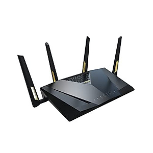 ASUS RT-AX88U Pro (AX6000) Dual Band WiFi 6 Extendable Gaming Router, Dual 2.5G Ports, ASUS Rangeboost Plus, Port Forwarding, Subscription-Free Network Security, Instant Guard, VPN, AiMesh Compatible