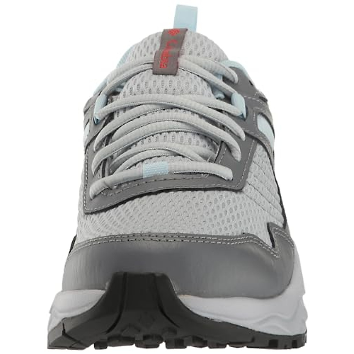 Columbia Women's Plateau Waterproof Hiking Shoe, Cirrus Grey/Red Hibiscus, 8