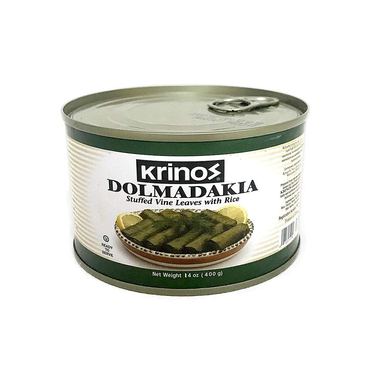 Krinos, Dolmas Stuffed Grape Leaves with Rice, Mediterranean Herbs in Sunflower Oil – Super Tasty Ready to Eat Vegan Rolls - Traditional Turkish Recipe – Dolmades Can (1)