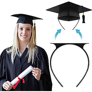Newngo Graduation Cap Headband Secures Your Graduation Cap,Graduation Cap Hack for Natural Curly Hair,2024 Graduation Cap Upgrade Inside Grad Cap Headband(2 PCS)
