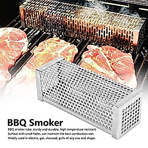 Pellet Smoker, Stainless Steel Smoker Tube, 6 inch for Grill Smoker Barbecue Pellets Outdoor