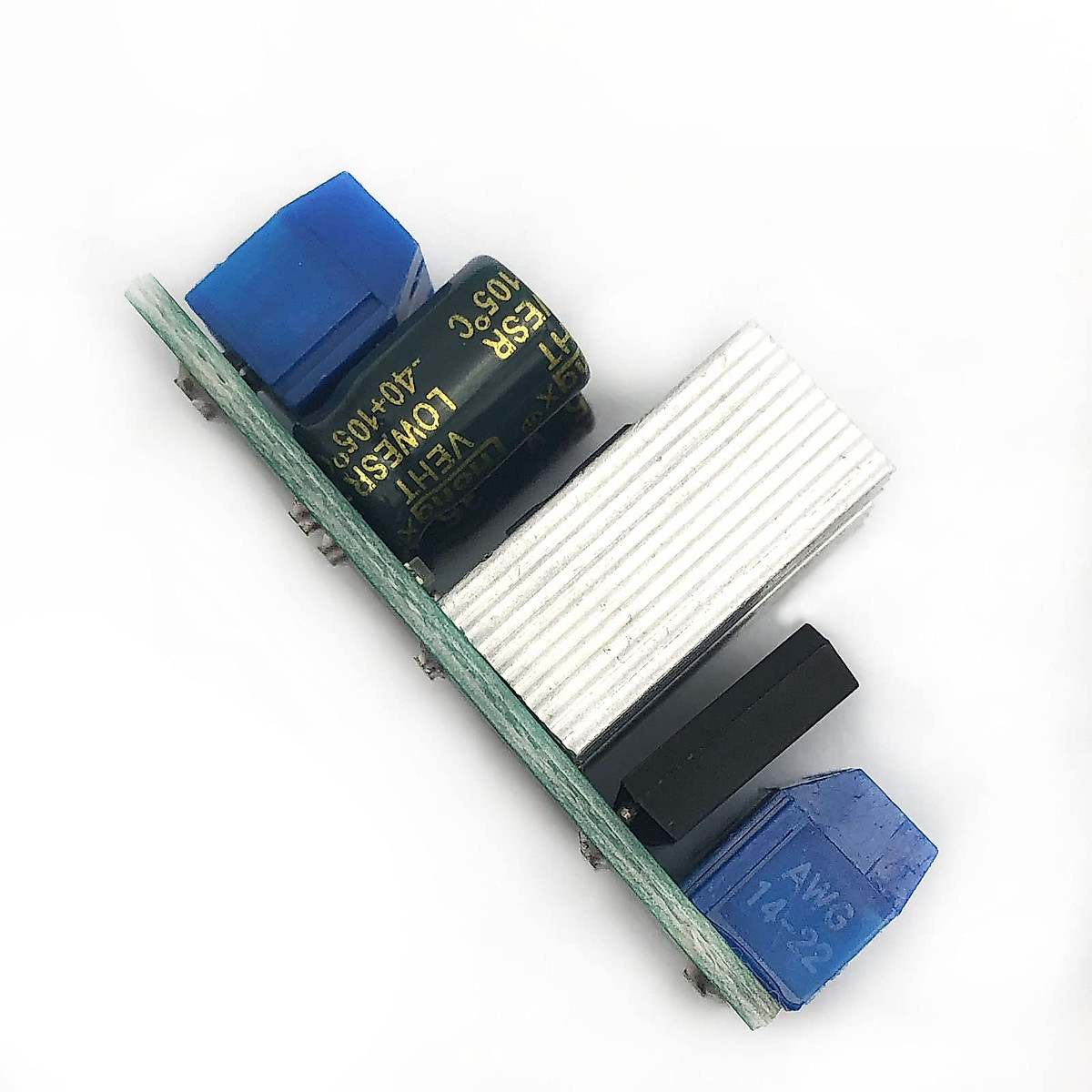 FainWan 2PCS Three Terminal Voltage Regulator Module LM7812 DC or AC to DC 12V Output 1.2A Max Power Supply Module Terminal and 5x2 Pins Output