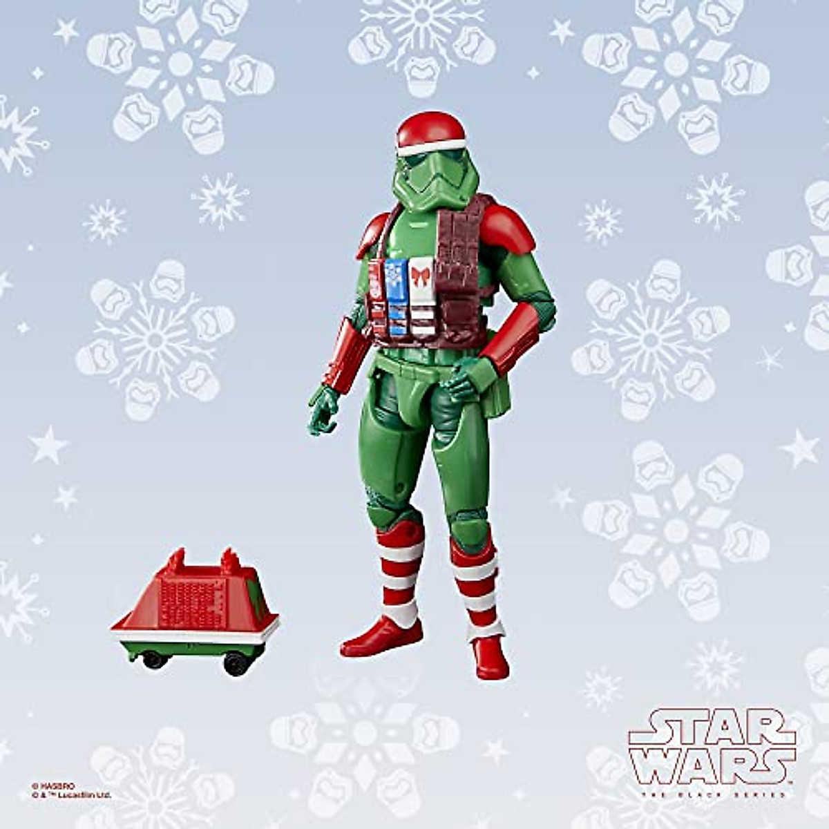 STAR WARS The Black Series First Order Stormtrooper (Holiday Edition) and Mouse Droid Toys, 6-Inch-Scale Holiday-Themed Collectible Figures (Amazon Exclusive)