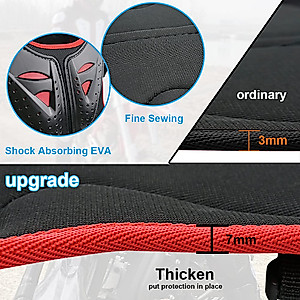 StarknightMT Upgraded Kids Motorcycle Armor Suit Teen Dirt Bike Gear Riding Protective Set for Cycling, Skateboarding, Skiing, Skating, Off-Road (Red)