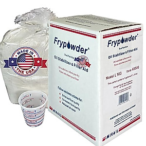 MirOil L103 BULK SAVER Fry Powder Oil Stabilizer and Filter Aid, CS of 3 x gallons for Fryers Oil Saving, Item 403000, Reduce Oil Usage