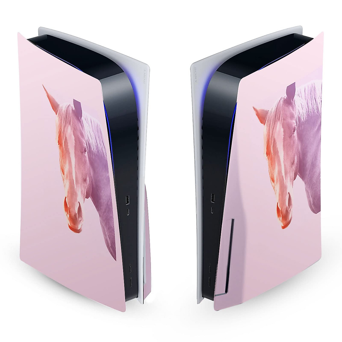 Head Case Designs Officially Licensed Mark Ashkenazi Pastel Horse Art Mix Vinyl Faceplate Sticker Gaming Skin Decal Cover Compatible With Sony PlayStation 5 PS5 Disc Edition Console