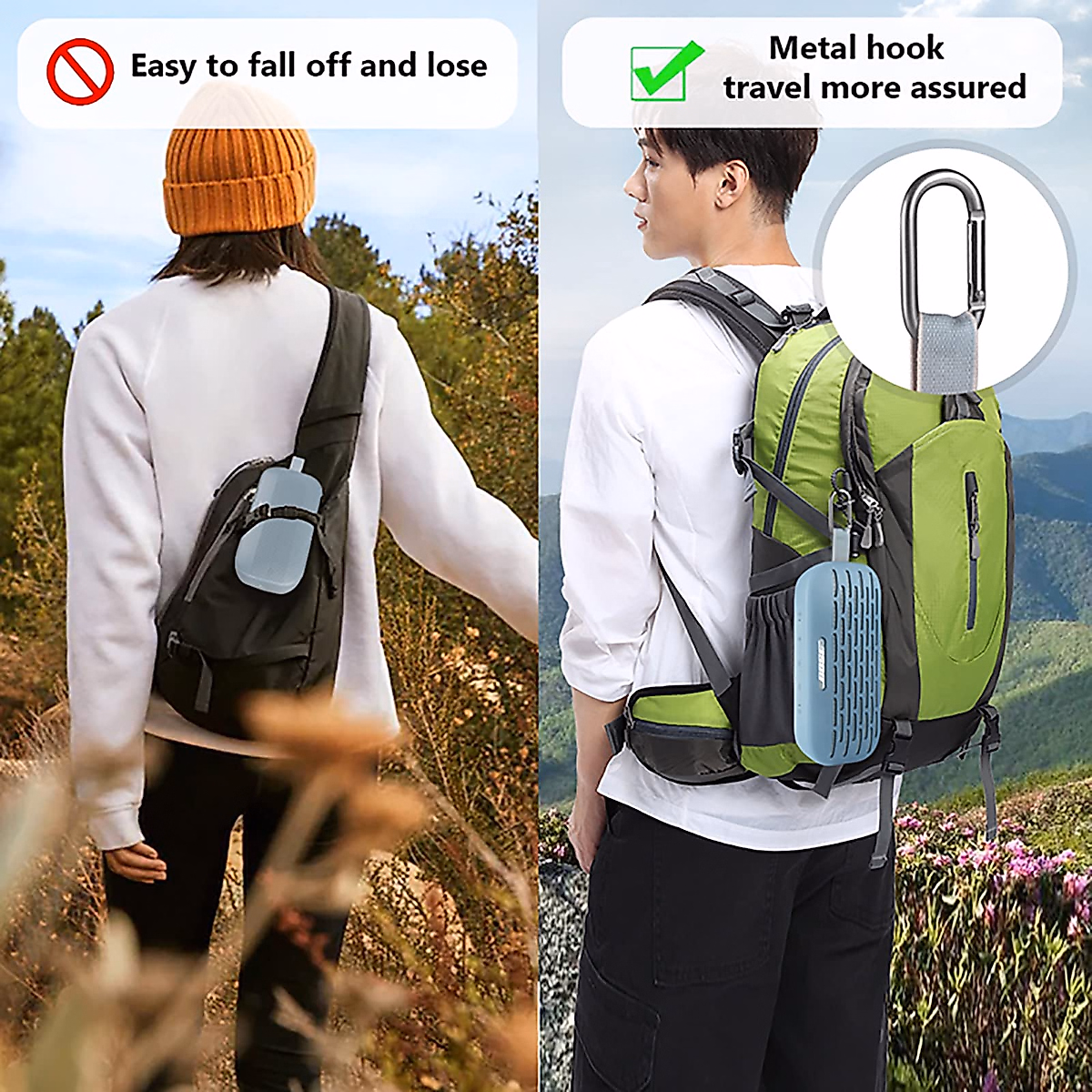 HUAYUWA Silicone Cover Sleeve (Blue) Compatible for Bose SoundLink Flex Bluetooth Portable Speaker