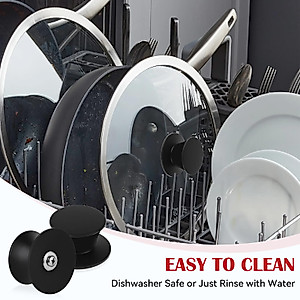 2 Pcs Pot Lid Knob Replacement Silicone Lids Knob Universal Pot Handles Knob Kitchen Cookware Lid Replacement