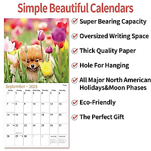 2025 Wall Calendar,Calendar 2025, January 2025 - December 2025, Wall Calendar Baby Animals, 12" x 24" Opened,Full Page Months Thick & Sturdy Paper for Calendar Organizing & Planning
