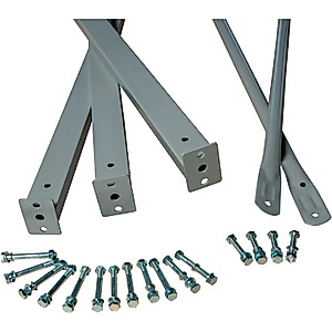 Global Industrial Single Sided Heavy Duty Cantilever Add-On Rack, 2" Lip, 72"Wx46"Dx120"H